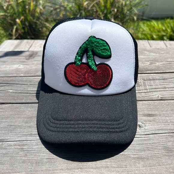 Hand Crafted | Accessories | Cherry Trucker Snapback Hat | Poshmark